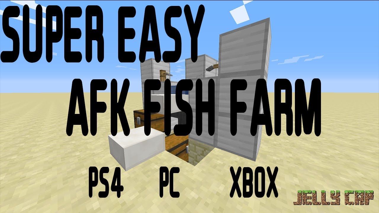 SUPER EASY AFK FISH FARM TUTORIAL MINECRAFT! PS4/PC - YouTube