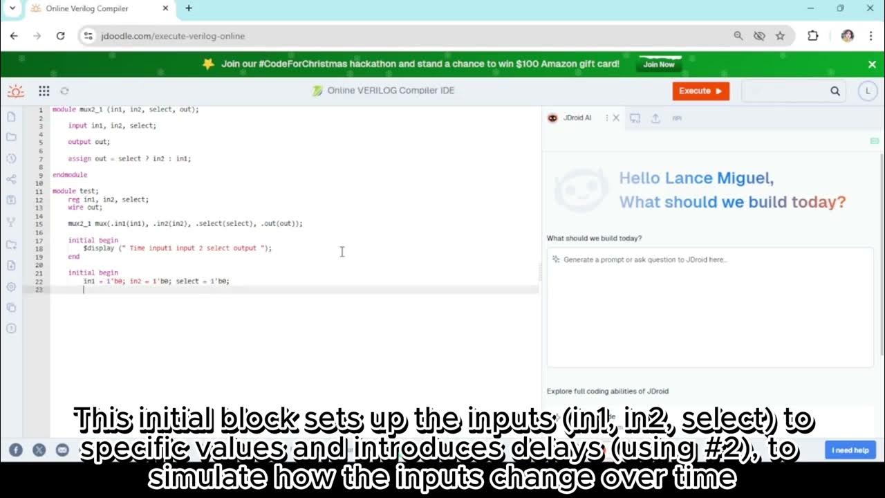 2:1 MULTIPLEXER USING VERILOG - YouTube