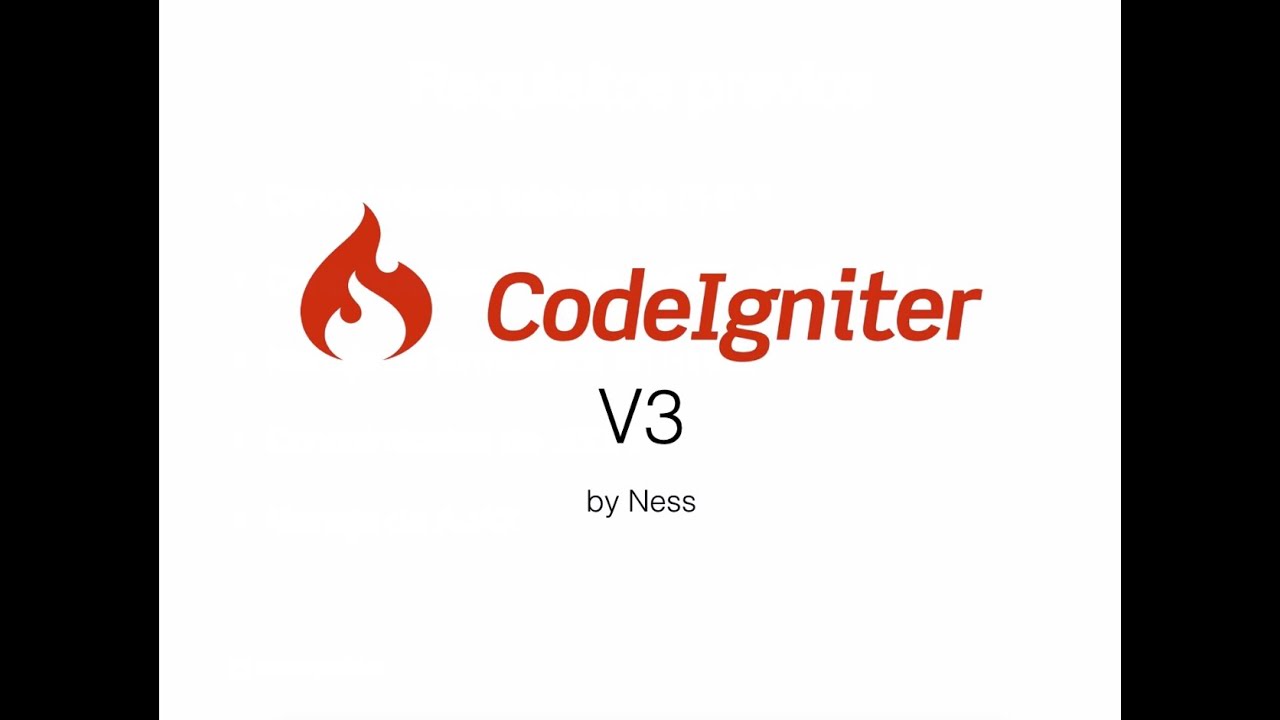 Tutorial Codeigniter V3 - Introducción - YouTube