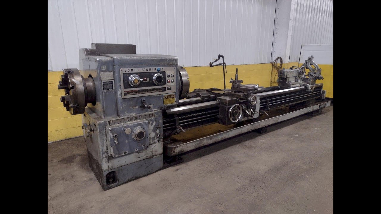 28" x 144" LODGE & SHIPLEY POWERTURN 10" HOLLOW SPINDLE ENGINE LATHE ...