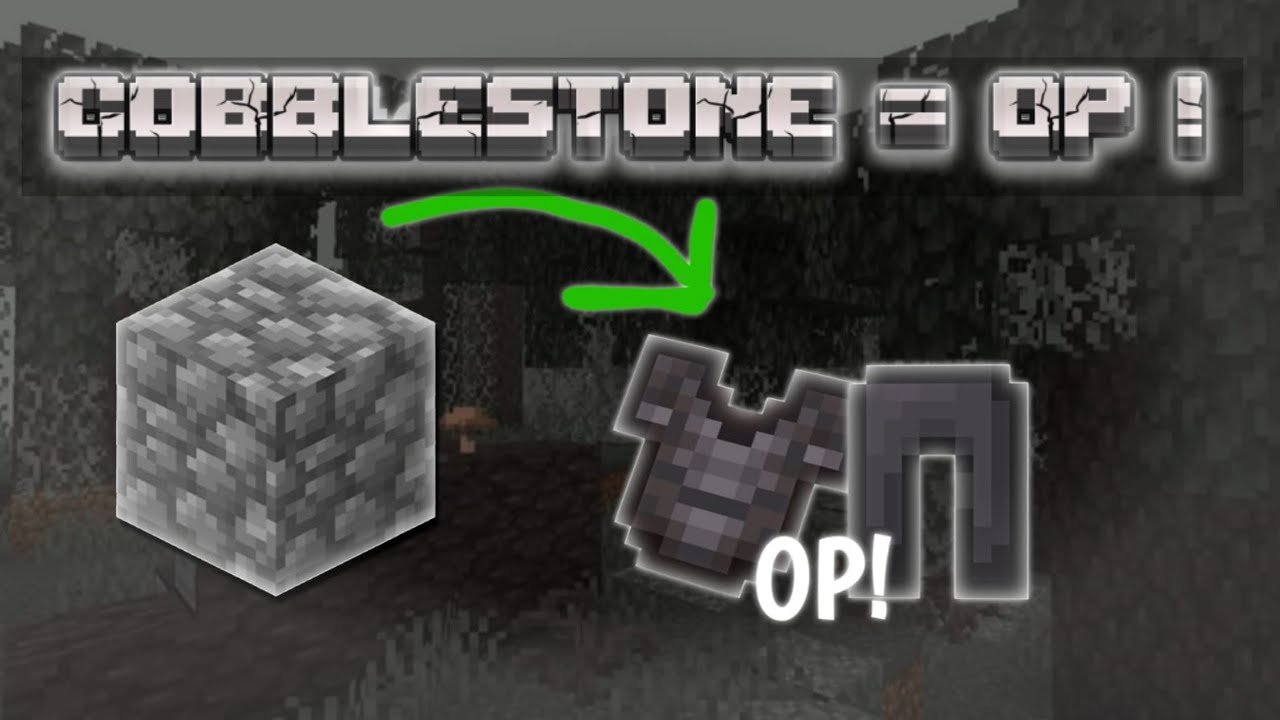 Minecraft but cobblestone give me Op items!!!🤯 (Don't Miss😳) - YouTube