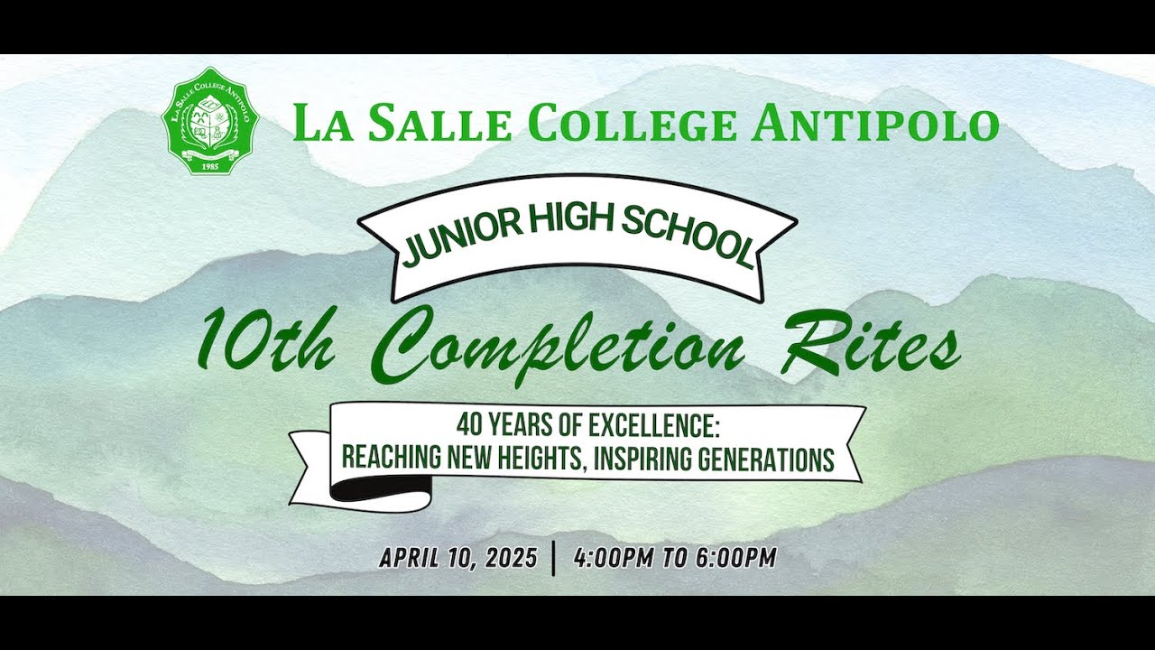 LSCA Grade 10 - 10th Completion Rites - YouTube
