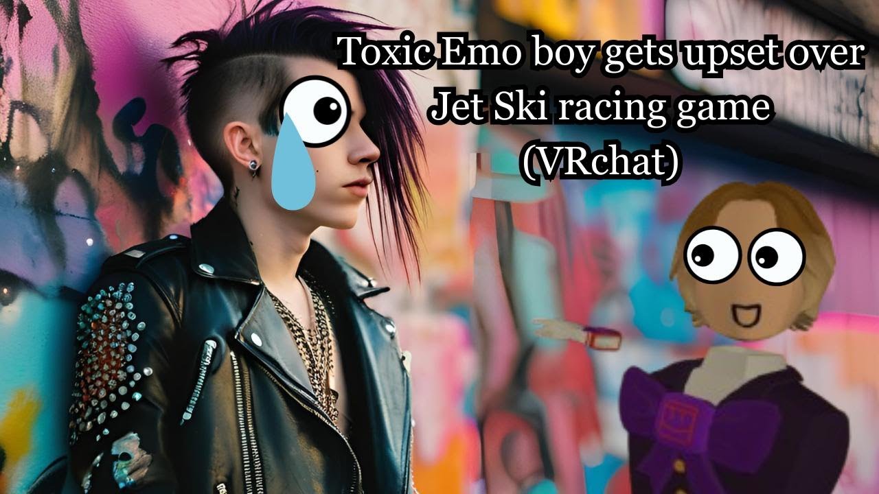 Toxic Emo gets upset over Jet Ski racing game (VRchat) - YouTube