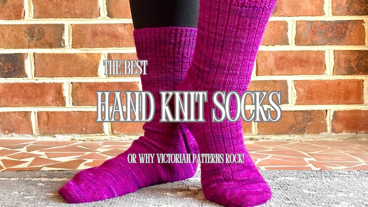 How I KNIT SOCKS That ACTUALLY FIT - Victorian Knitting 1879 - YouTube