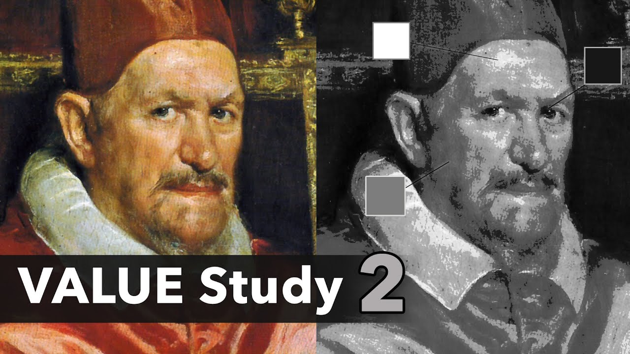 Value Study 2: Portraits - YouTube