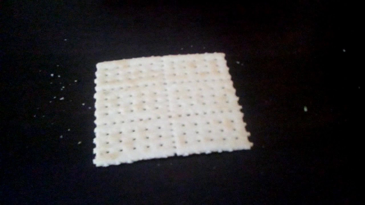 How to break a cracker - YouTube