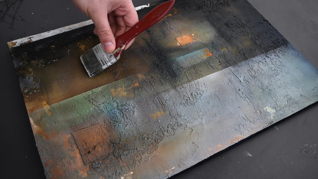 Best Tools! Easy Abstract Acrylic Painting Techniques - Layering ...