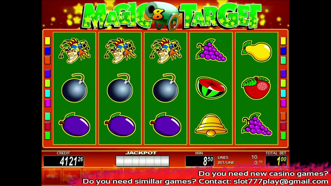 Magic Target slot gameplay. Original English version from multigame ...