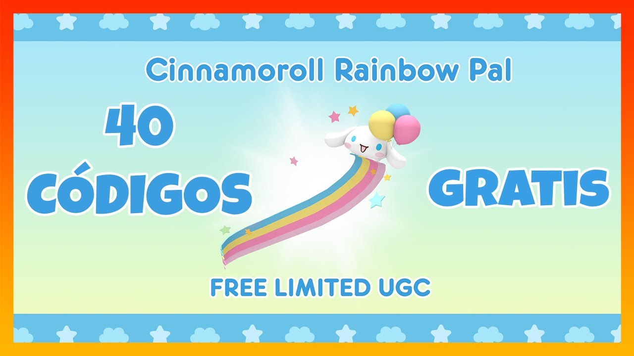 40 CÓDIGOS de🎁MY HELLO KITTY CAFE 🎁UGC GRATIS 🎁 Cinnamoroll Rainbow Pal ...
