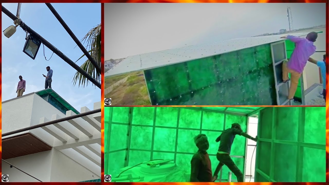 Easy way to making room || Easy way to make Fiber sheet room ...