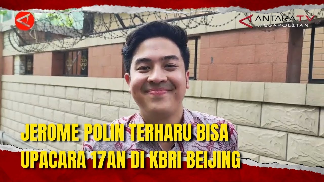 Jerome Polin terharu bisa upacara 17an di KBRI Beijing - YouTube