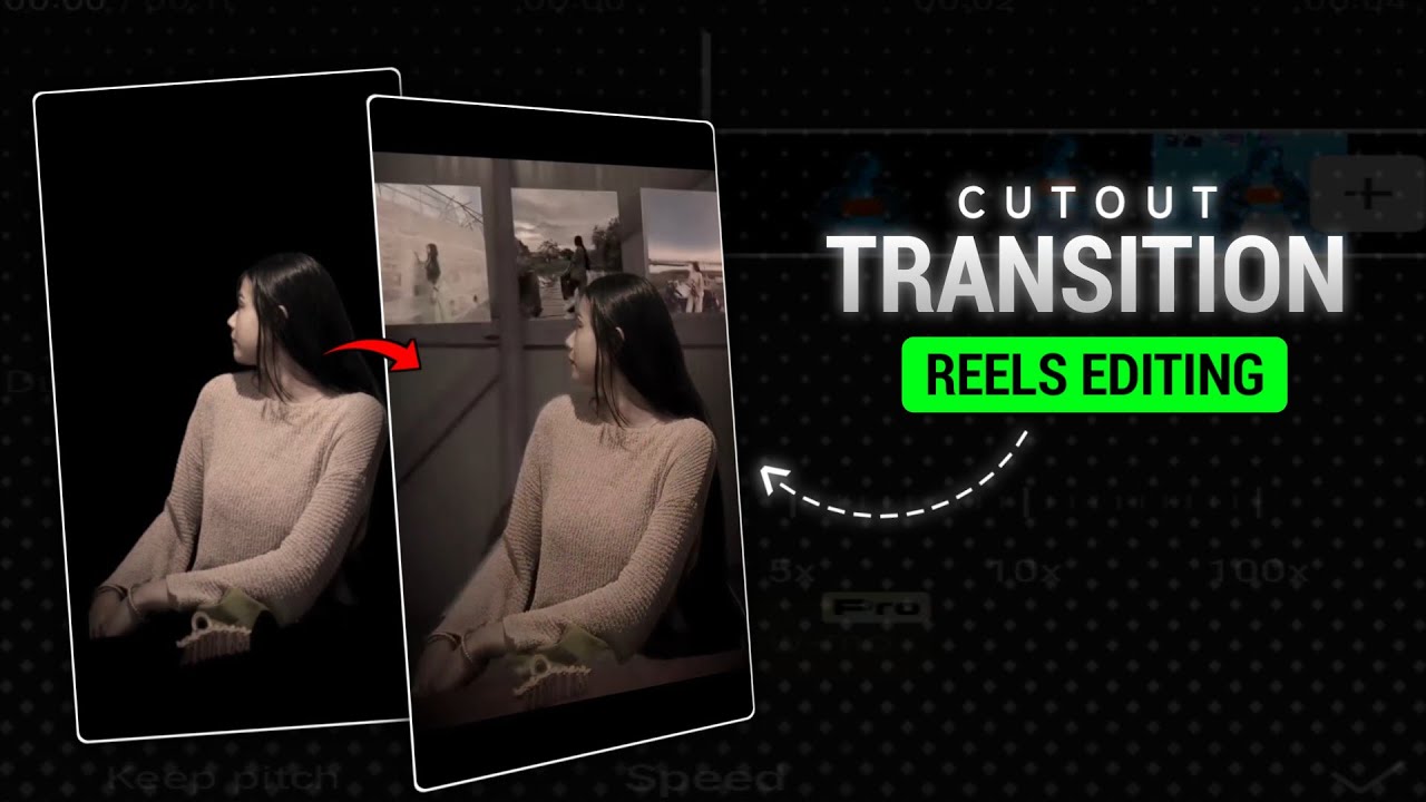 Instagram New Trending Cutout Transition Reels Editing | Trending ...