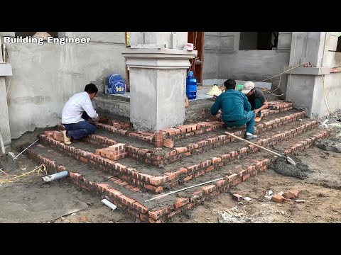 Traditional Knowledge of Building Outdoor Grades from Clay Bricks Quickly and Firmly - YouTube