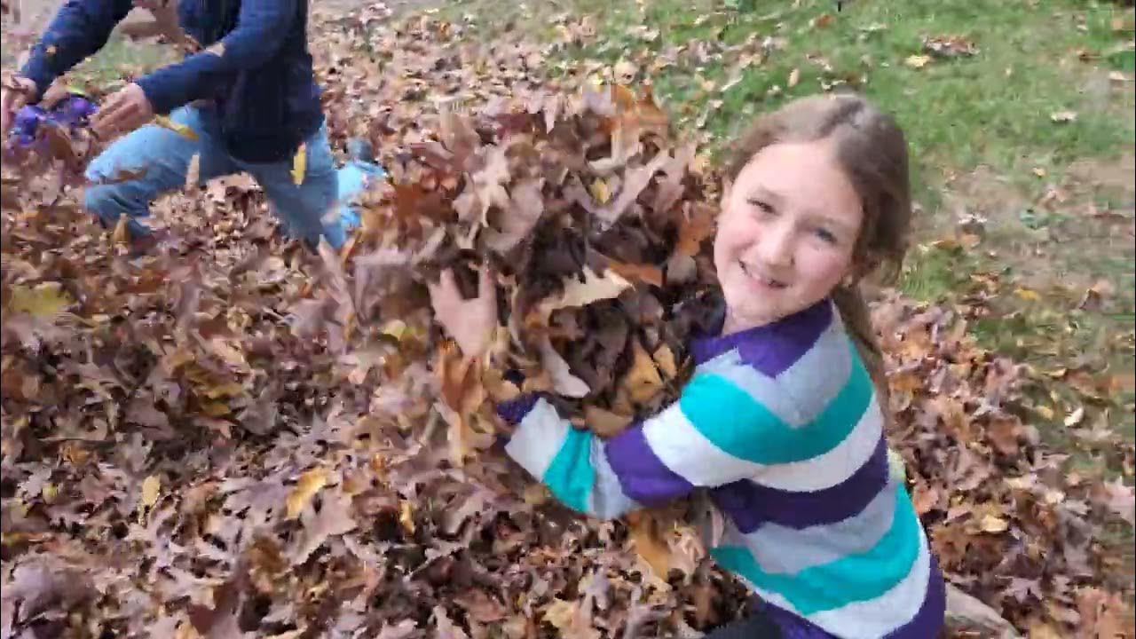Leaf fight!!! - YouTube
