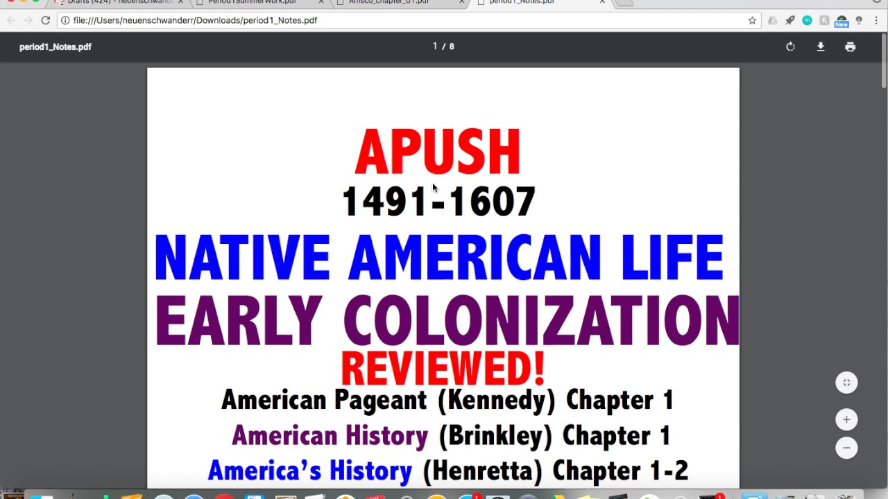 APUSH Summer Work Explanation - YouTube