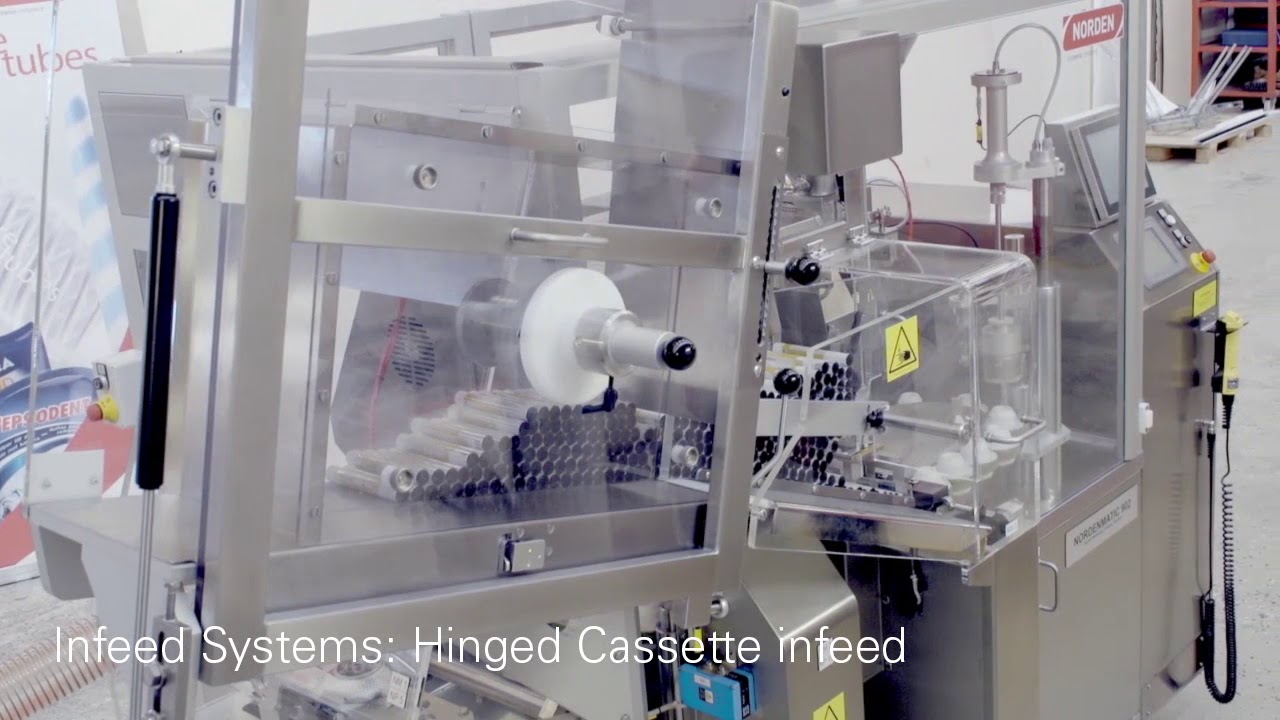 Infeed systems for Norden Tube Filling Systems: Hinged cassette infeed ...