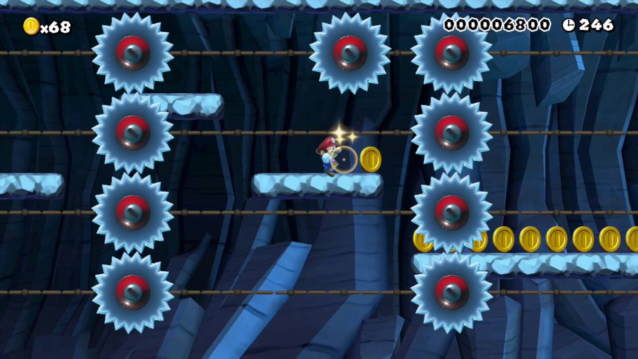 Super Mario Maker Levels: "Grinders Away!" - YouTube