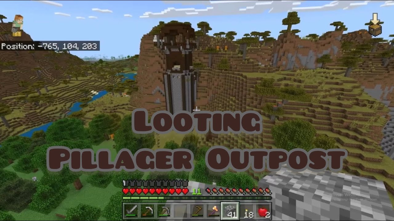 Minecraft Solo: Raiding a Pillager Outpost (5) - YouTube