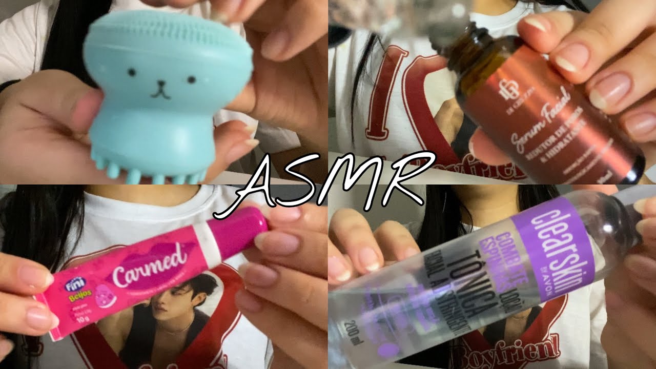 ASMR Doing Your Skin Care (No Talking) - YouTube