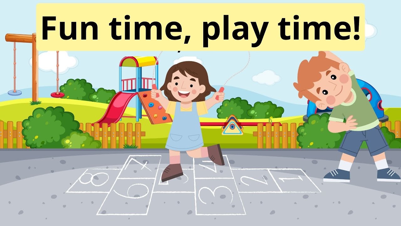 Fun time, Play time | English Poem | Lyric Video | Kids and Nursery ...
