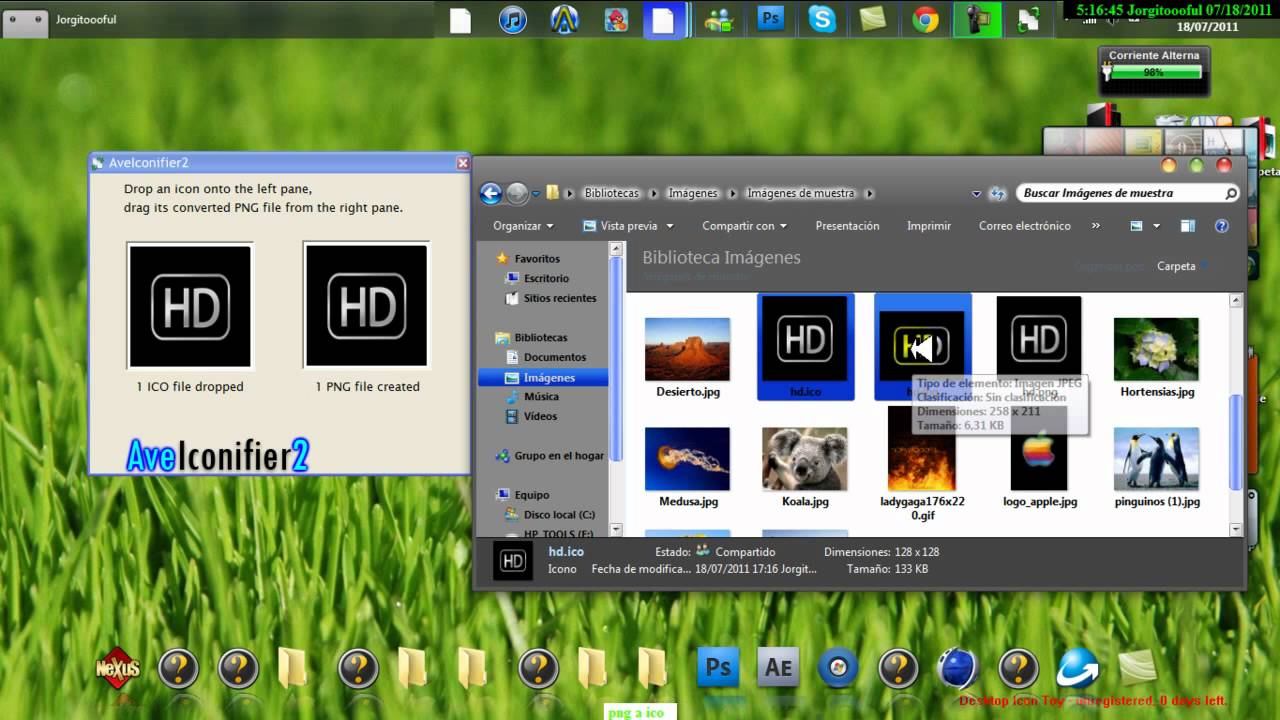 Convertidor de Png a Ico y Iconos - YouTube