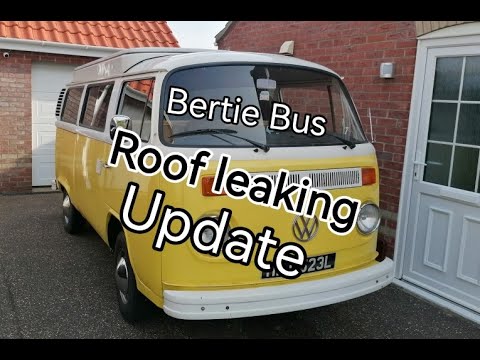Bertie Bus update on roof leaking - YouTube