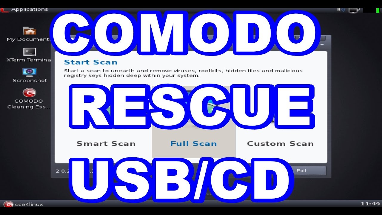 How to create and scan your Computer/laptop with Comodo Rescue disk USB ...