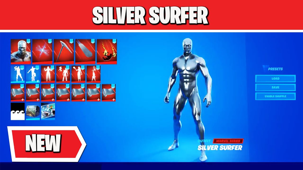 The Silver Surfer Bundle in Fortnite Chapter 2 Season 4 - YouTube