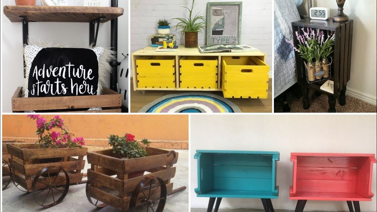 100 ideias para você decorar com caixotes de madeira! - YouTube