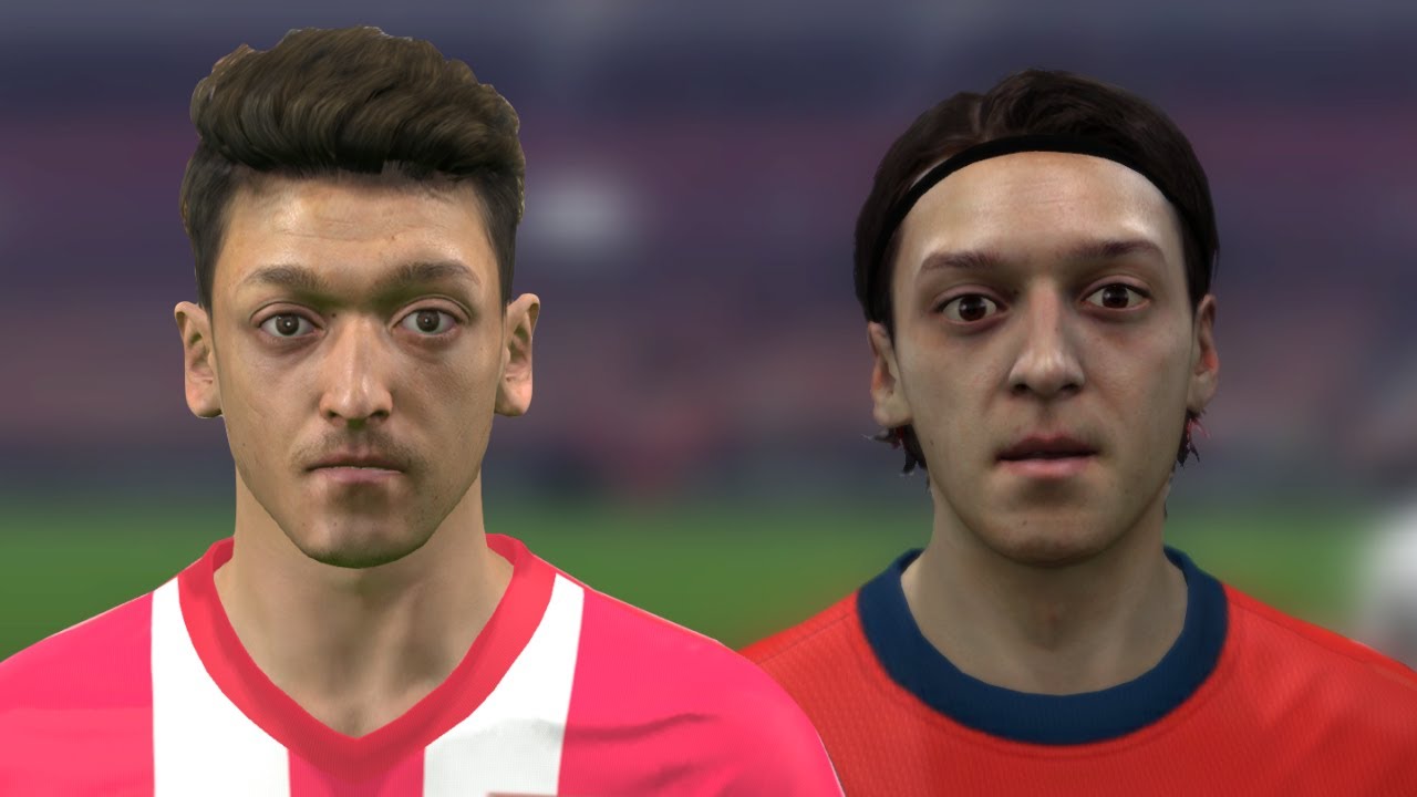FIFA 14 vs PES 14 Head to Head Faces (3 angles view) | Arsenal | HD ...