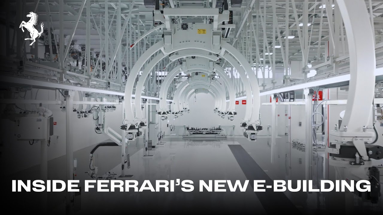 Inside Ferrari’s new e-building - YouTube