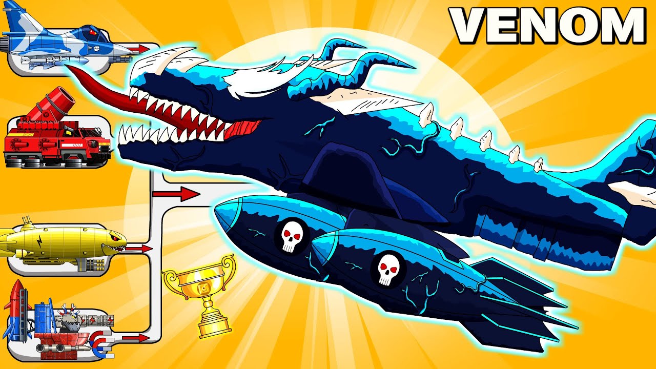 Monster tank: VENOM COMBAT AIRCRAFTS vs MEGA TANK - Cartoons about tank ...