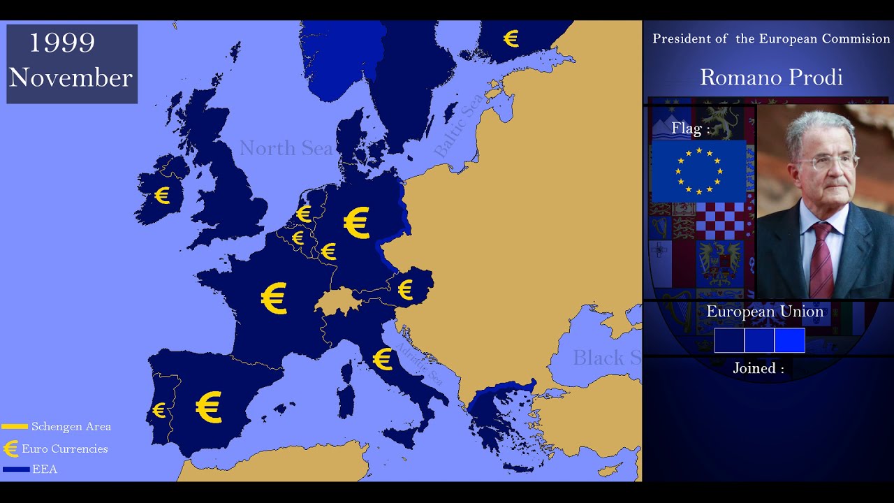 The History of the European Union: Every Month - YouTube