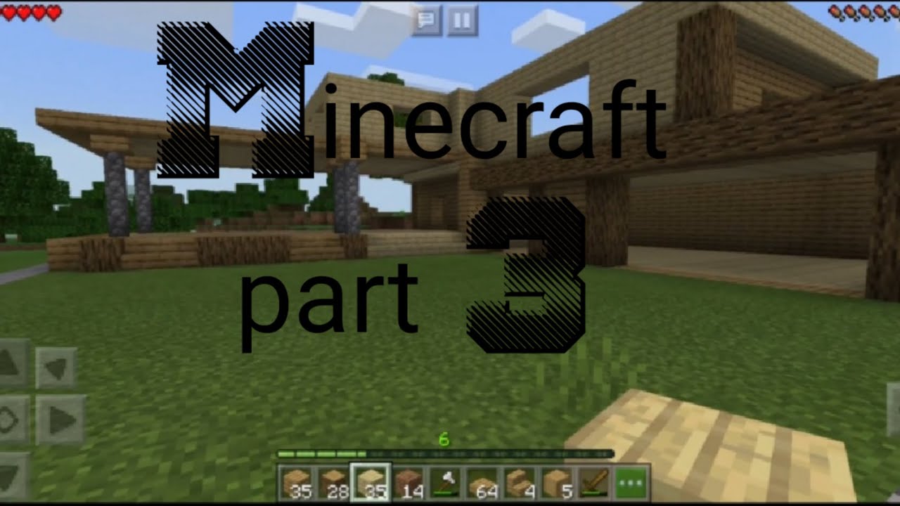 Making 2nd floor of my house in Minecraft (part 3) - YouTube