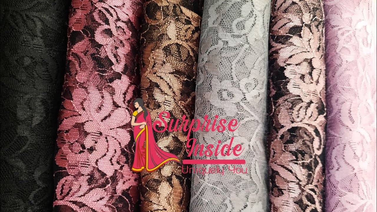 Beautiful Dubai lace Saree | Original DUBAI LACE - Fabric Designs - YouTube