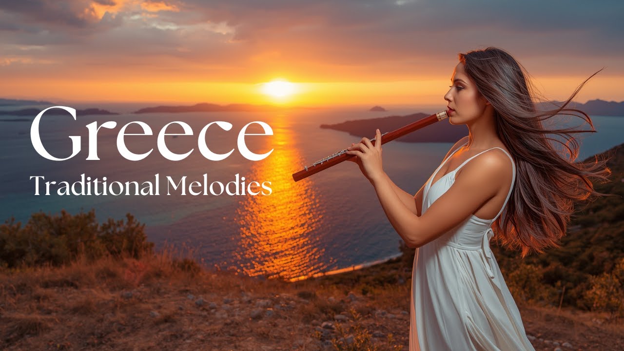 Calm Greek Traditional Music & Stunning Sunset Views to Relax Your Soul ...