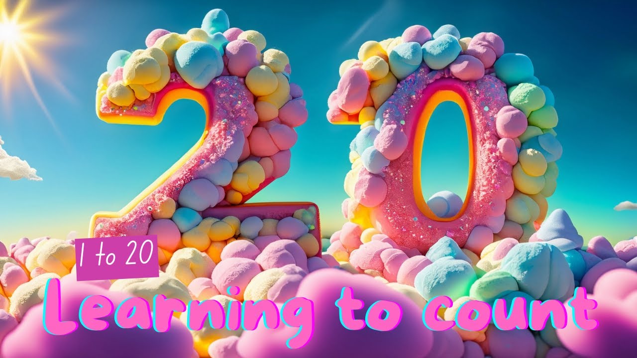 Learning to count from 1 to 20 | Numbers for kids | We love counting ...