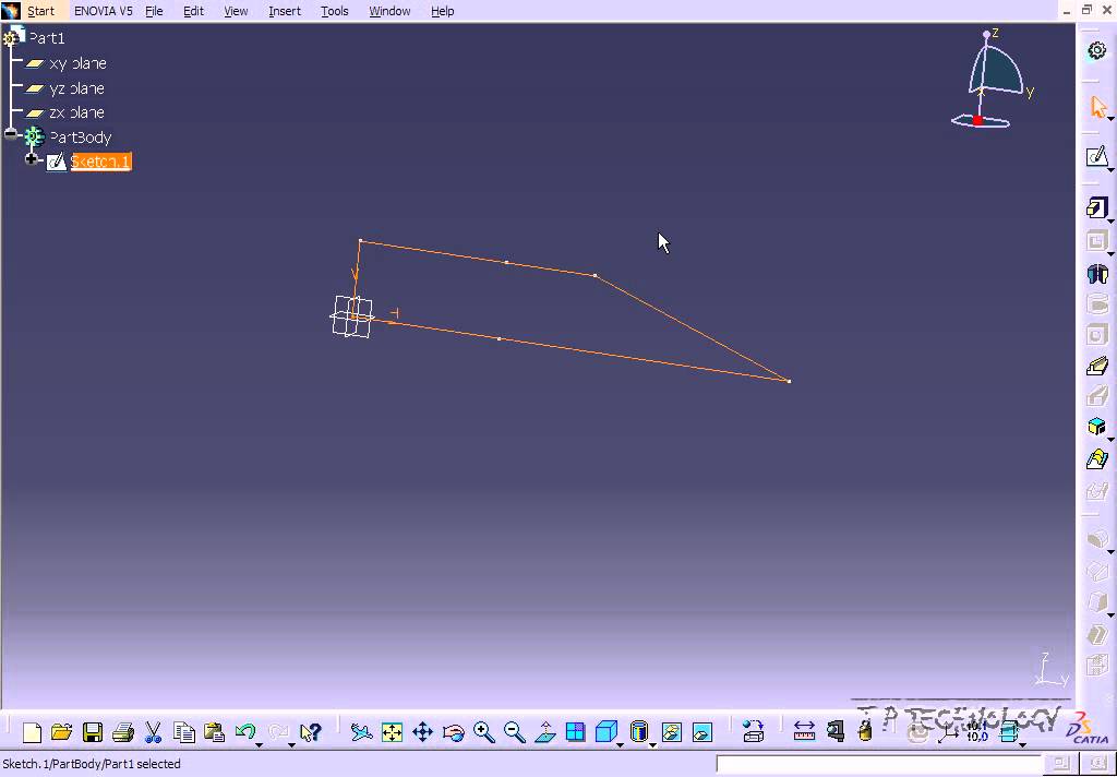 Catia Tutorial-12 Auto Constraint - YouTube