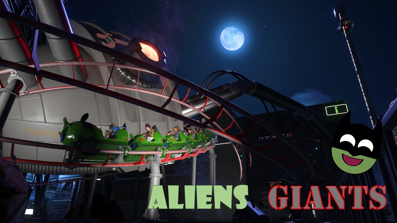 Aliens vs. Giants (Planet Coaster Family Rollercoaster) - YouTube