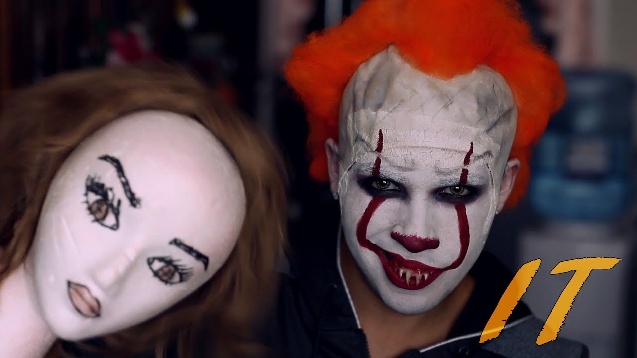 Halloween: Pennywise - IT Clown Makeup Tutorial - YouTube
