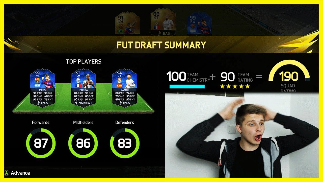 190 RATED FUT DRAFT?!? BEST FUT DRAFT EVER!! - FIFA 16: ULTIMATE TEAM ...