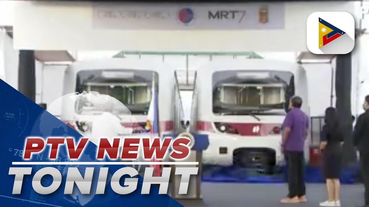 PRRD leads unveiling ceremony of MRT-7's brand new train sets - YouTube