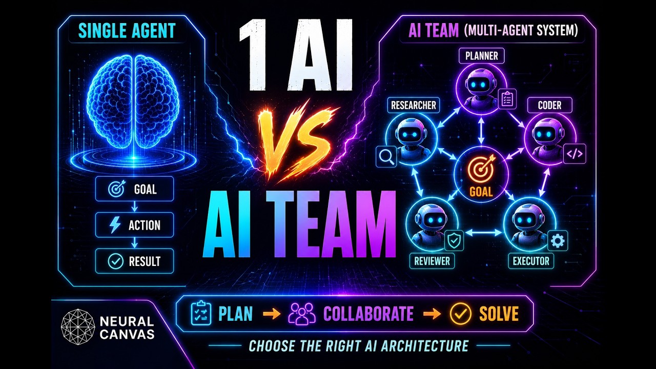 Single Agent vs Multi-Agent Systems Explained | Which AI Architecture ...