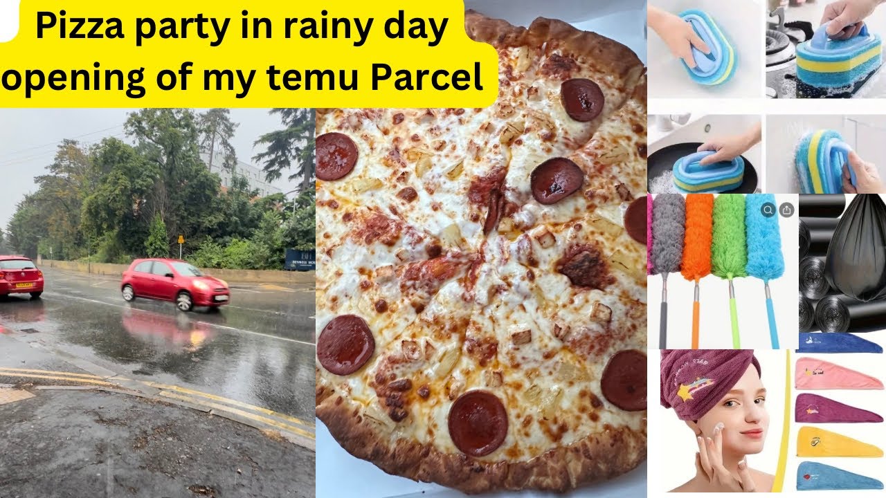 A rainy day in London🇬🇧 | My temu parcel arrives #rain #london #viral # ...