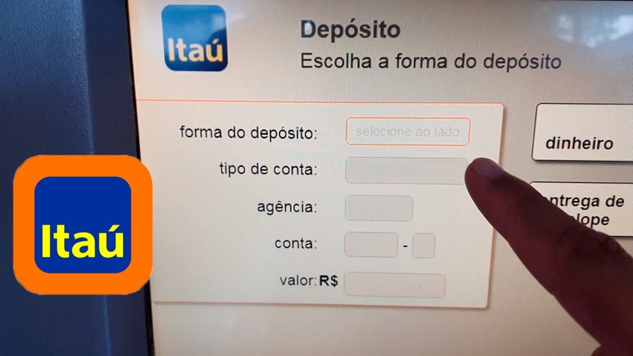 Como fazer Deposito no Banco Itau - YouTube