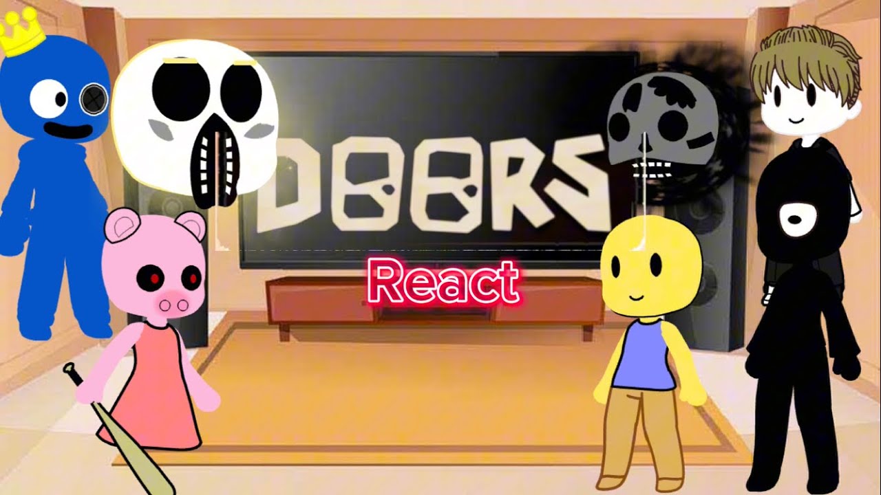 Roblox Characters react to Doors: The Hunt - YouTube