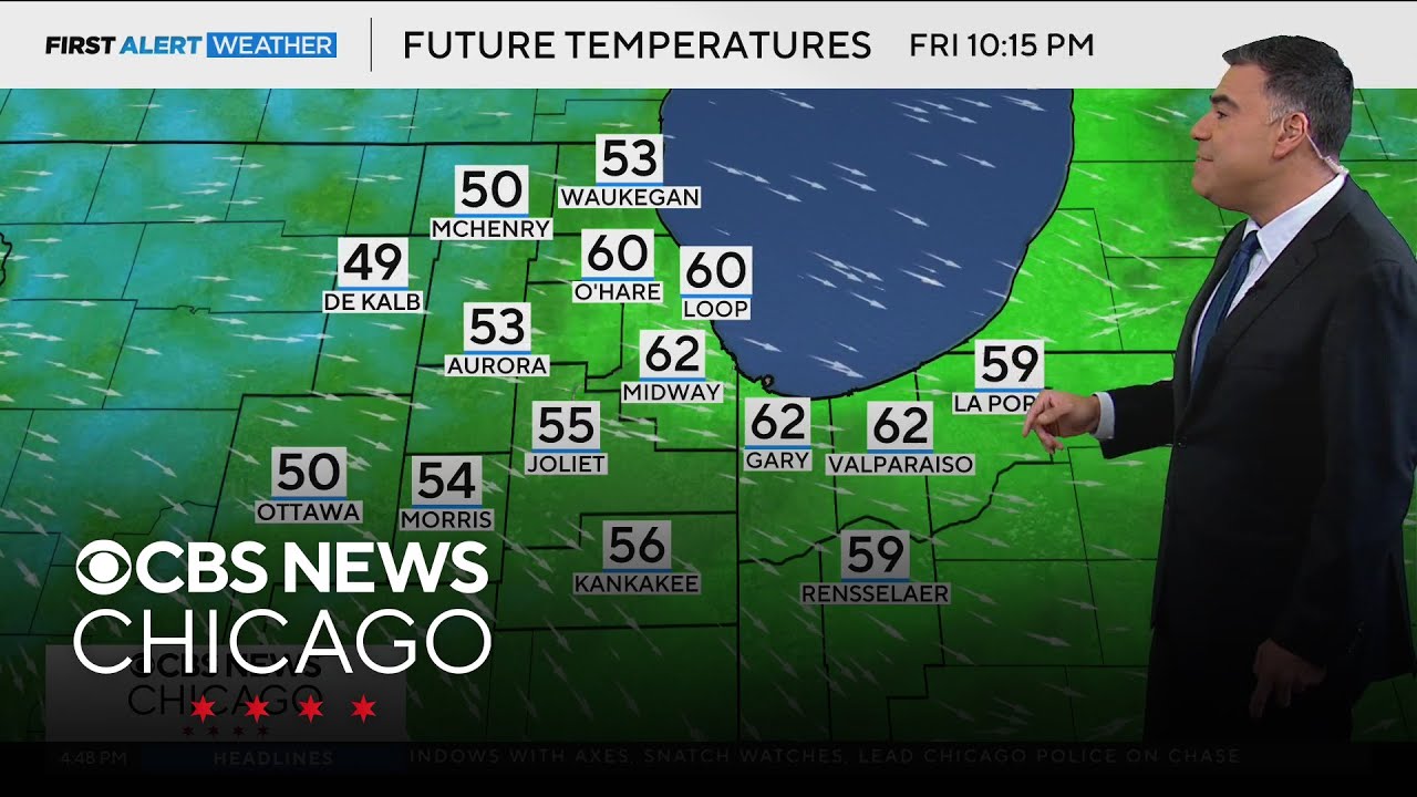 Chicago weather: Windy night, chilly lows - YouTube