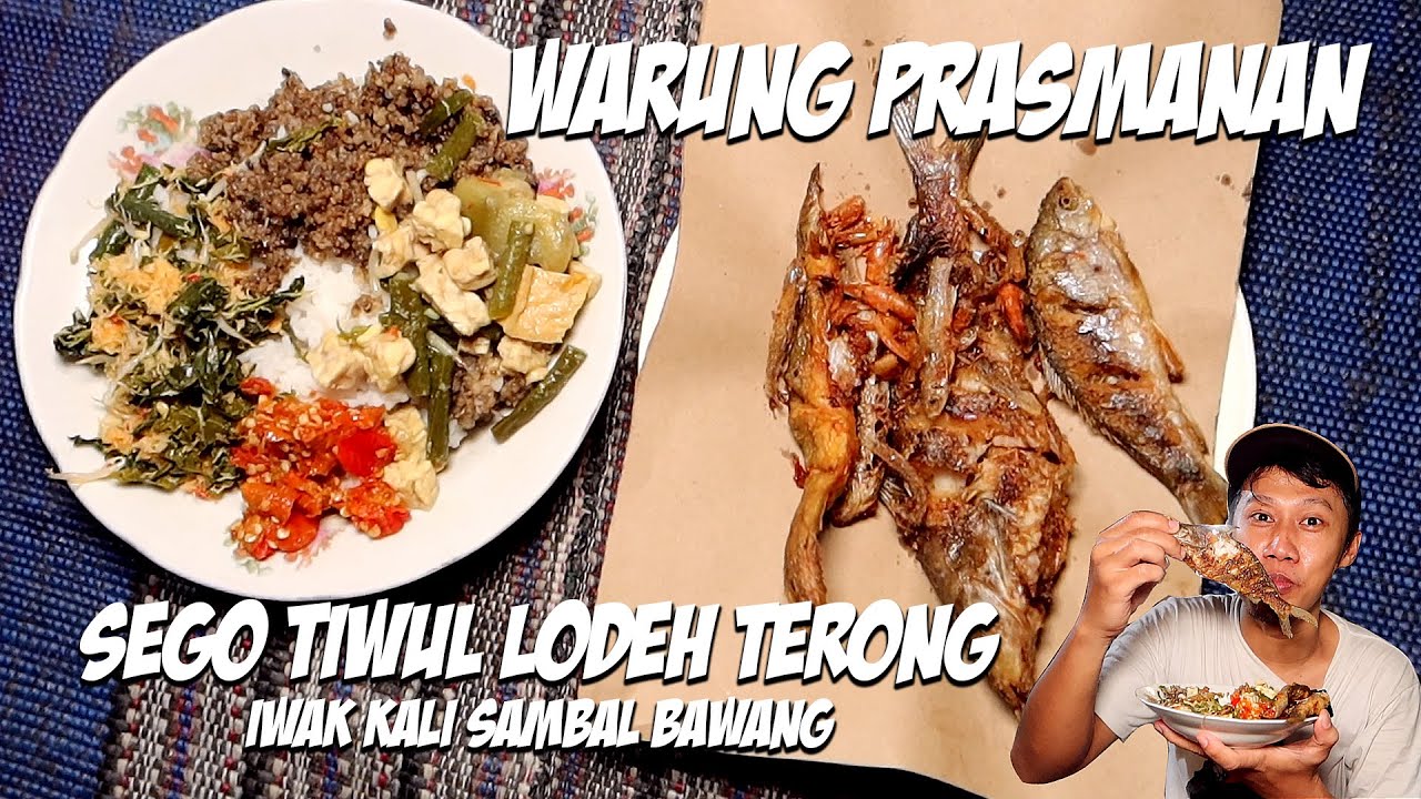 Makan sepuasnya Sego Tiwul Sayur Lodeh Iwak Kali Sambal Bawang - YouTube