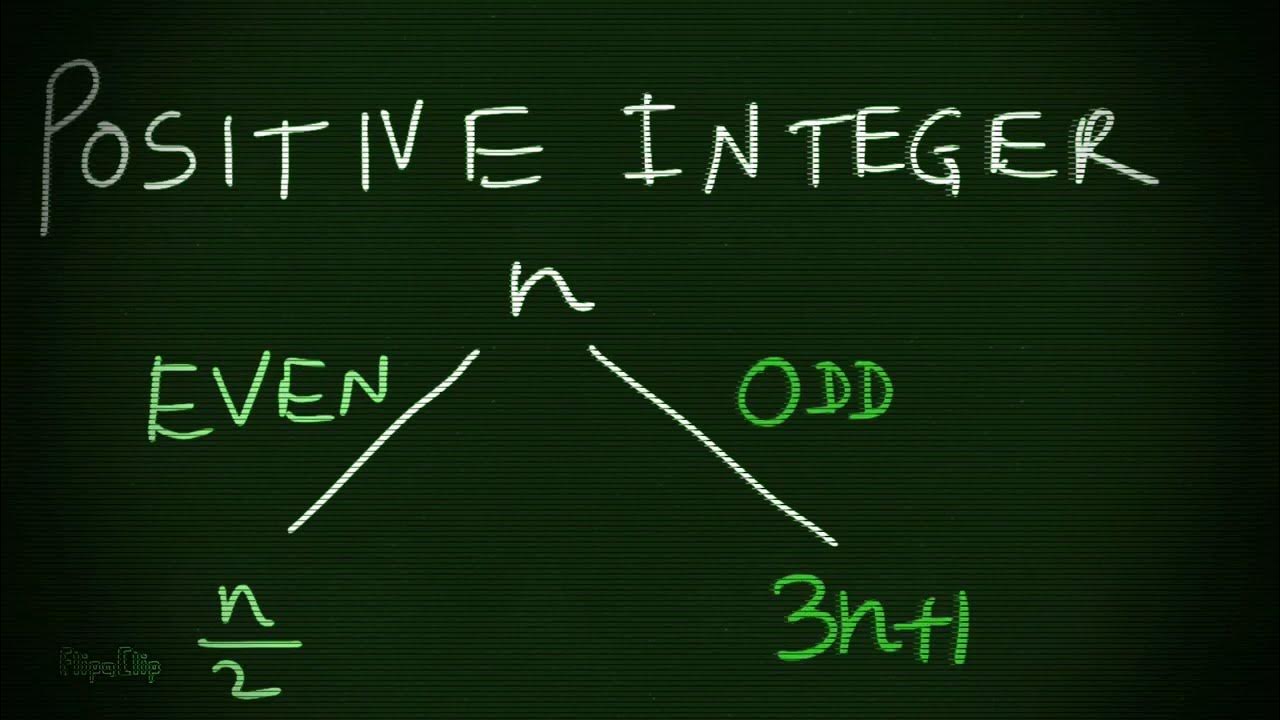 The Collatz Conjecture or the 3n+1 problem: A very intriguing result indeed 😍 - YouTube