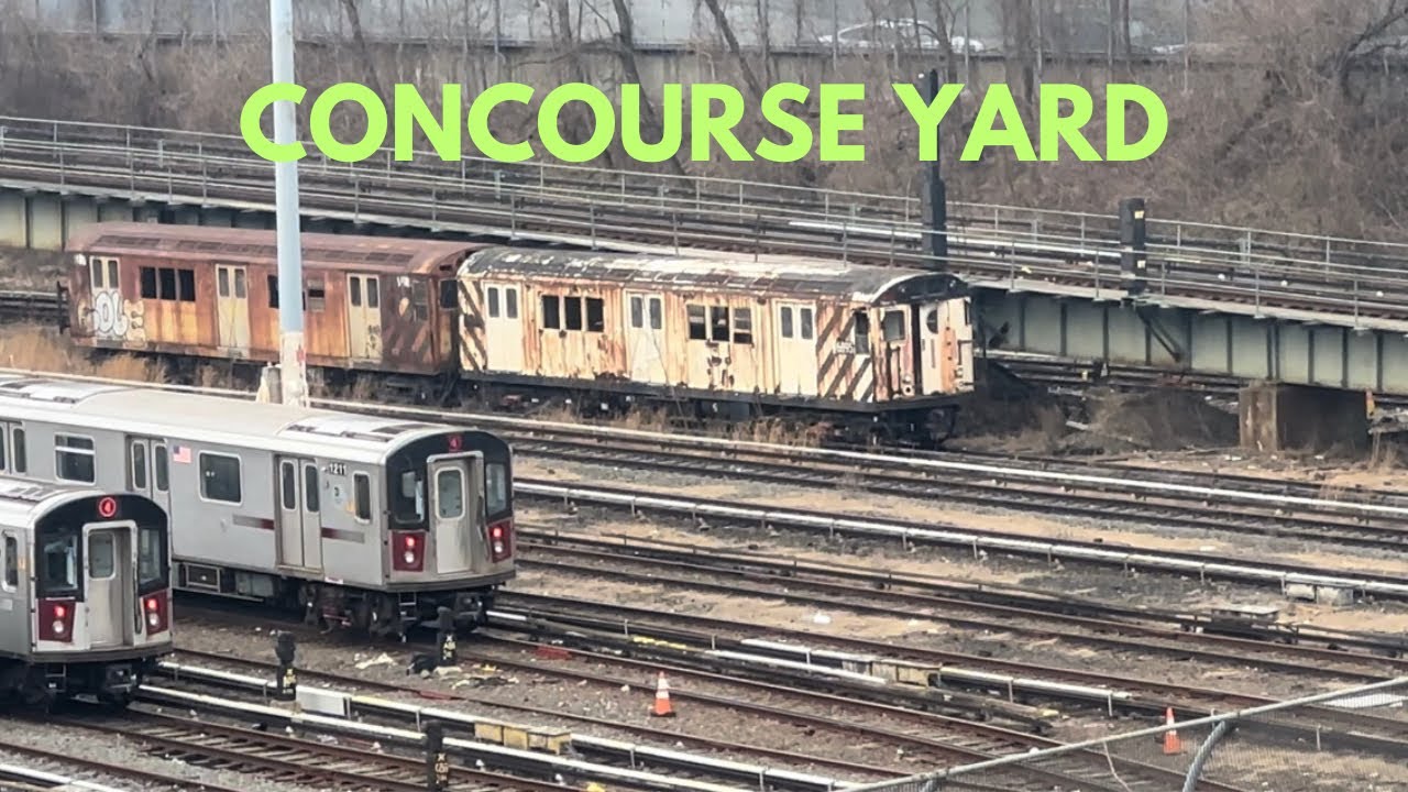 Concourse Yard + R32 trains - YouTube